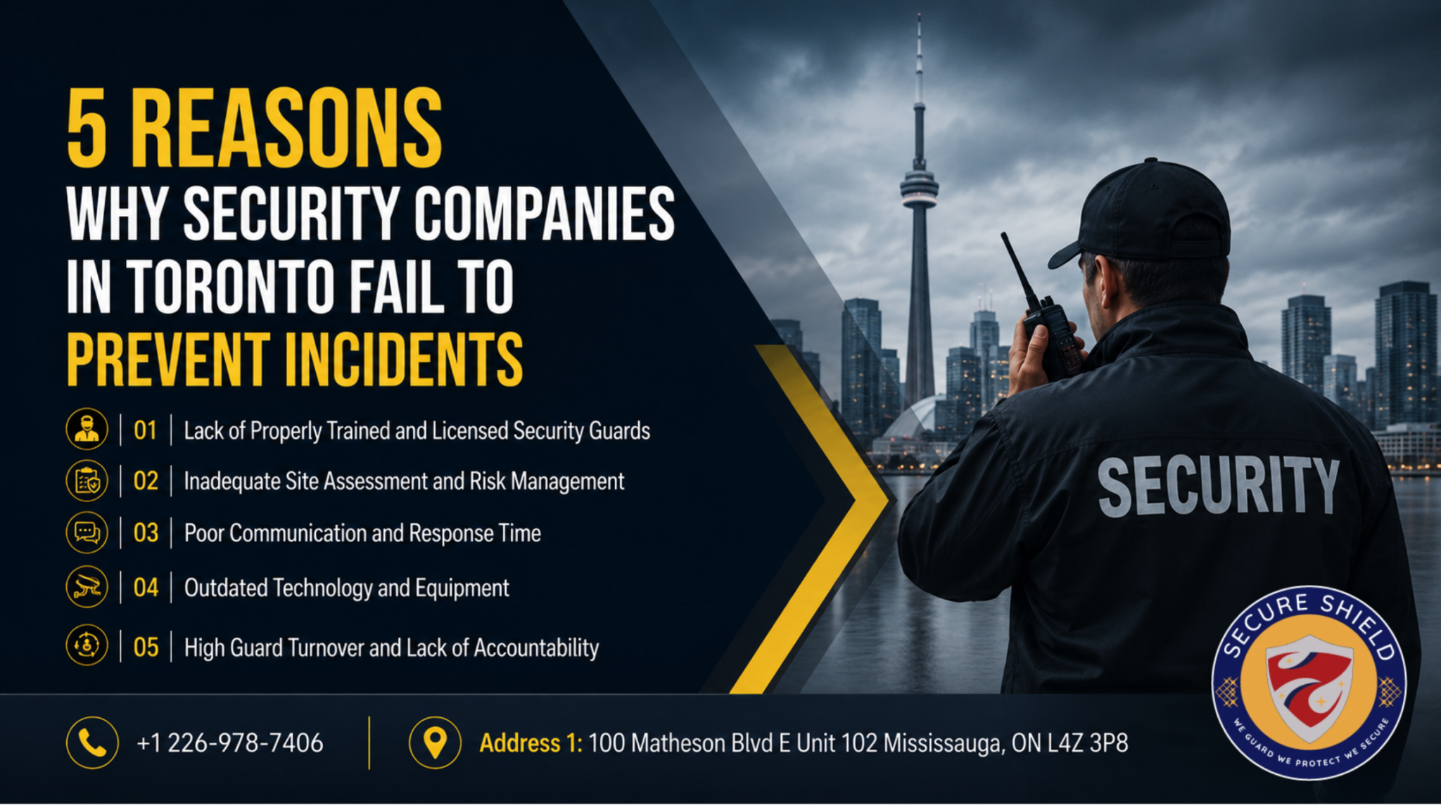 Security Guard, Security Guard Company in Ontario | Secure Shield Service